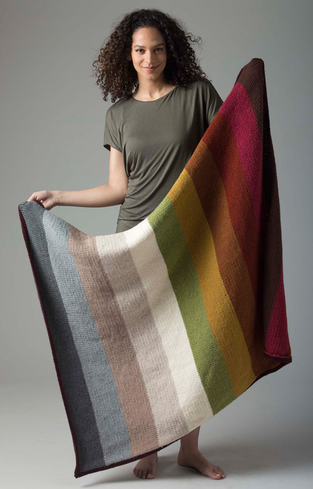 Level 1 Neutral Afghan (Knit) – Lion Brand Yarn