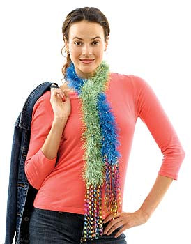Bi Color Skinny Scarf Pattern (Crochet) – Lion Brand Yarn