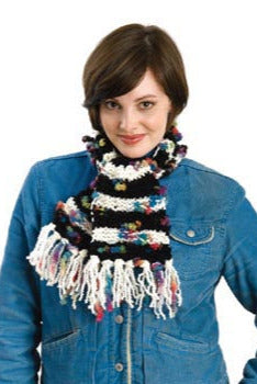 Bi Color Scarf Pattern (Knit) – Lion Brand Yarn