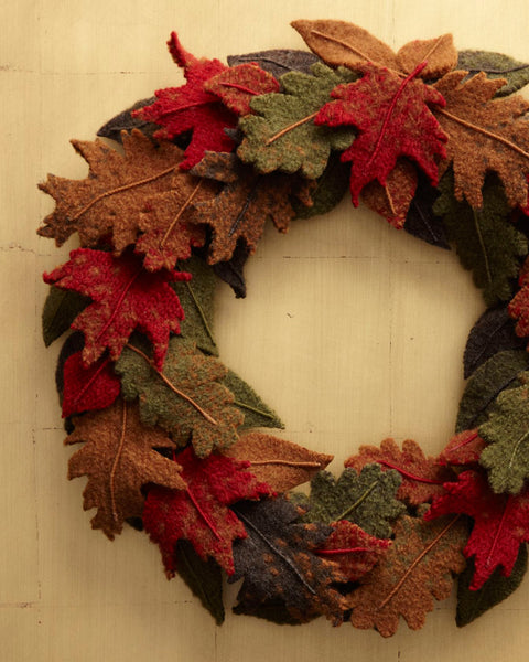 Fall Wreath (Knit) – Lion Brand Yarn