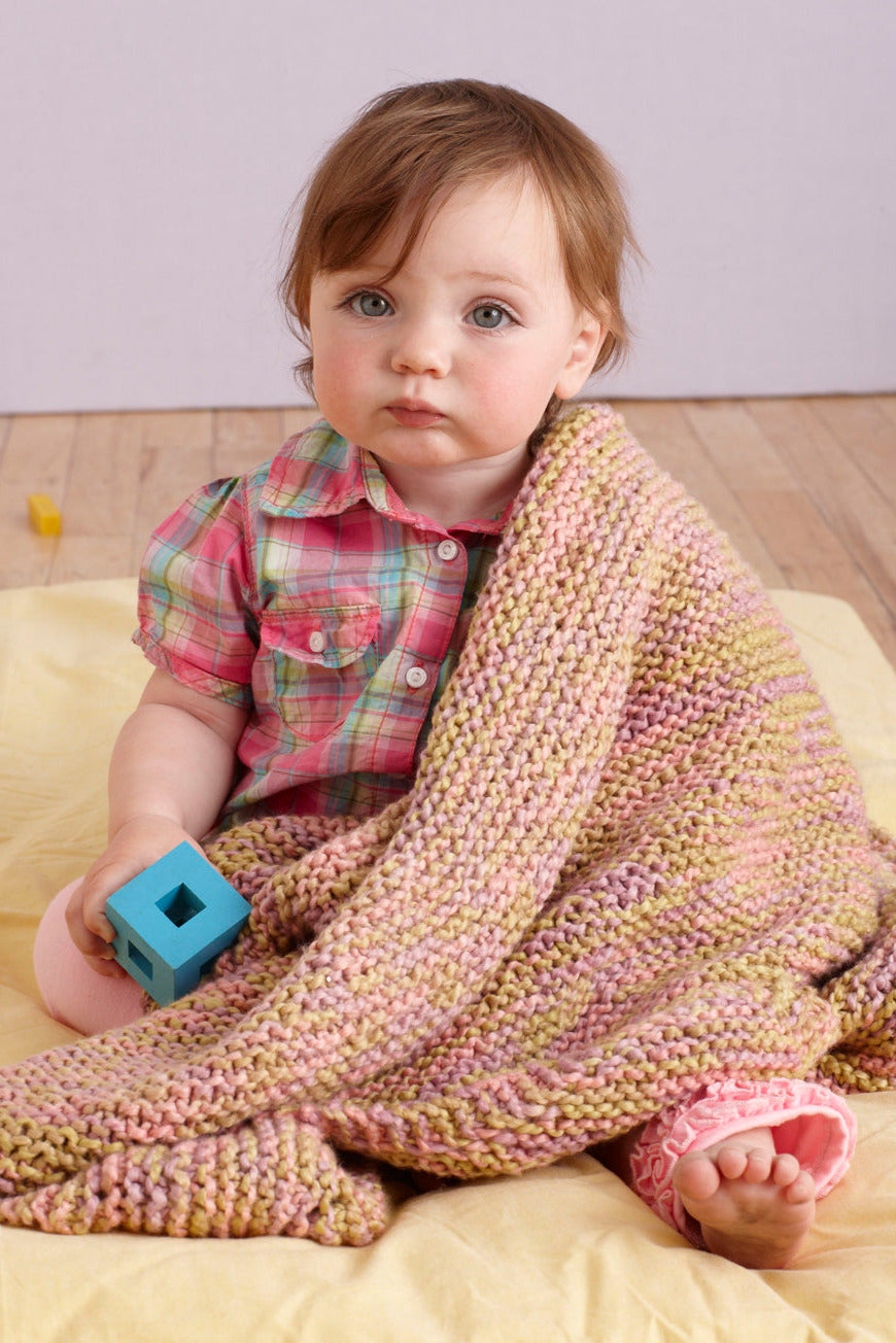 Garter Stitch Baby Throw Pattern (Knit) – Lion Brand Yarn