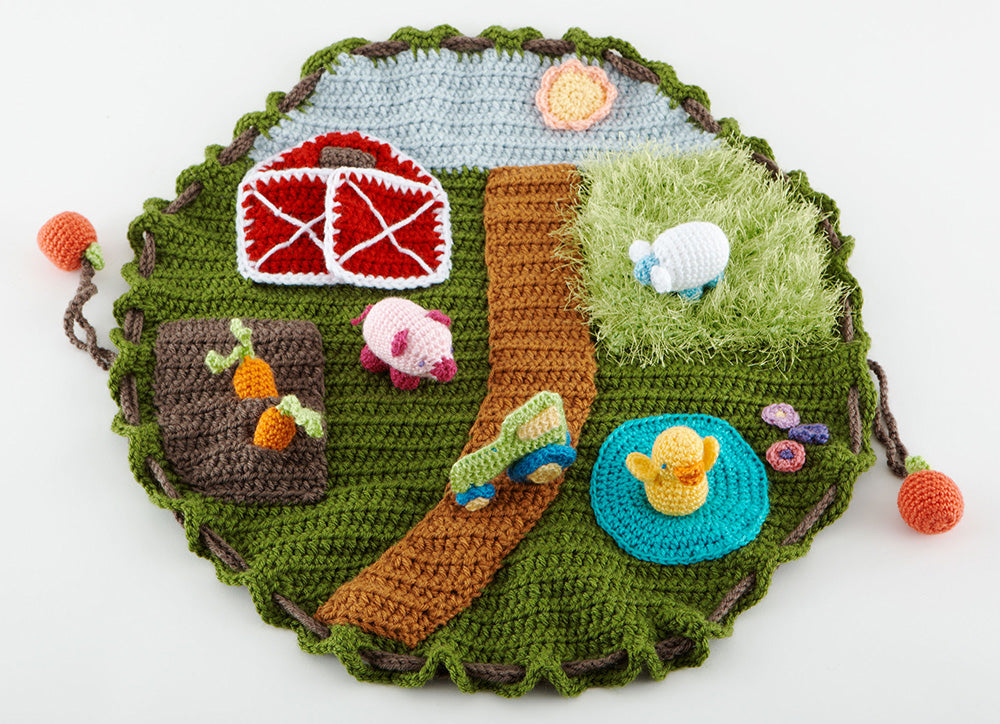 Down on the Farm Playmat Pattern (Crochet) – Lion Brand Yarn