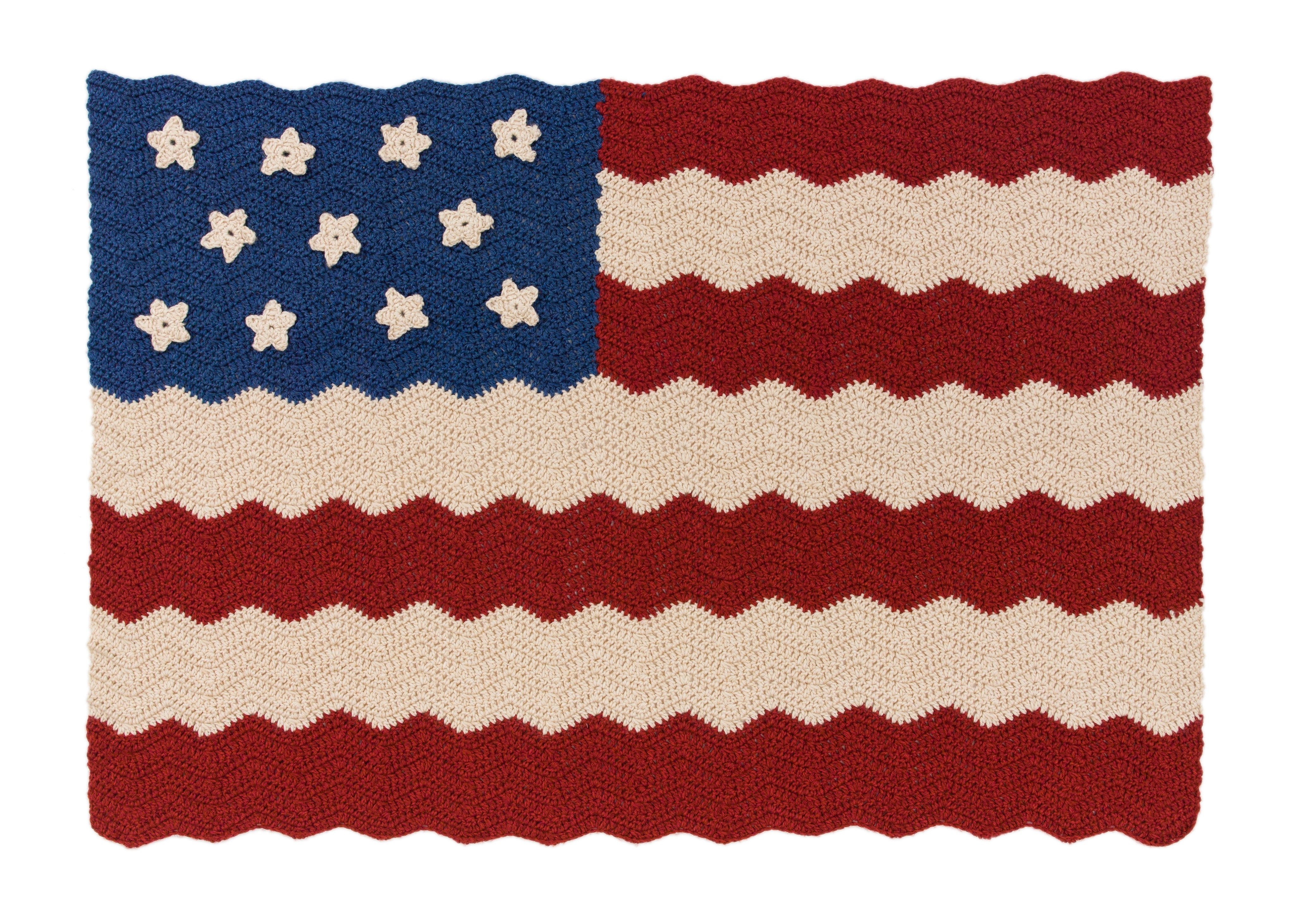 Flag Afghan Pattern (Crochet) – Lion Brand Yarn