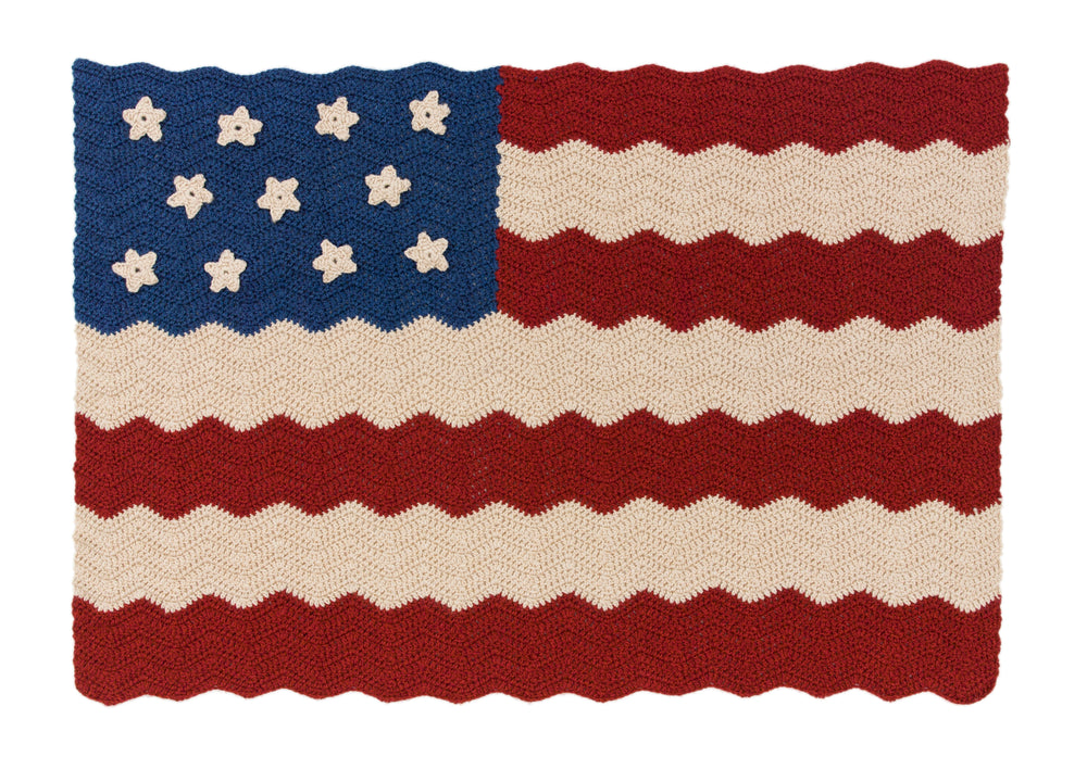 Flag Afghan Pattern (Crochet) – Lion Brand Yarn
