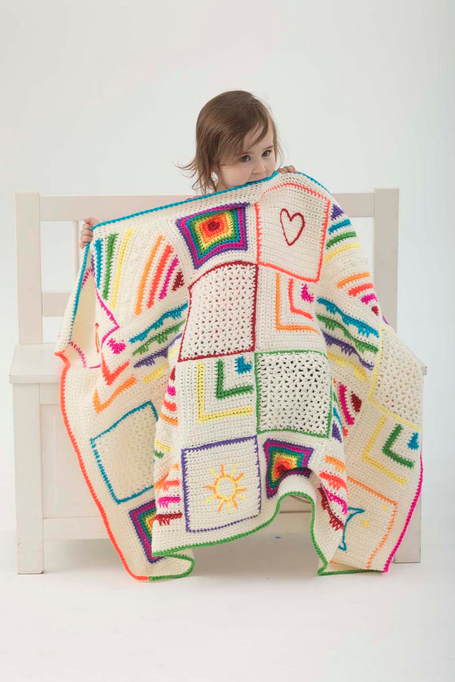 First Steps Sampler Baby Blanket Pattern (Crochet) – Lion Brand Yarn