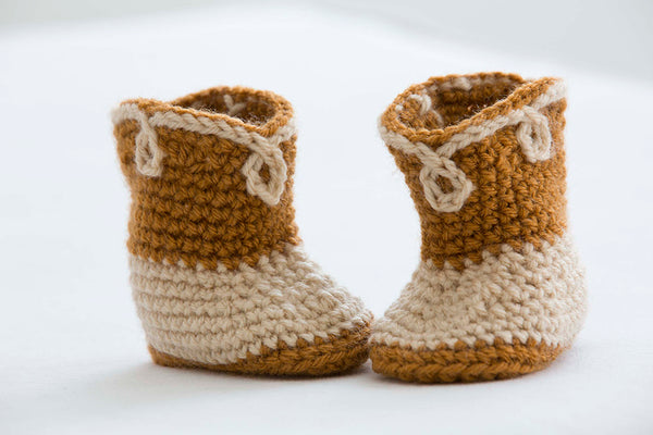 Cowboy Booties Pattern (Crochet) – Lion Brand Yarn