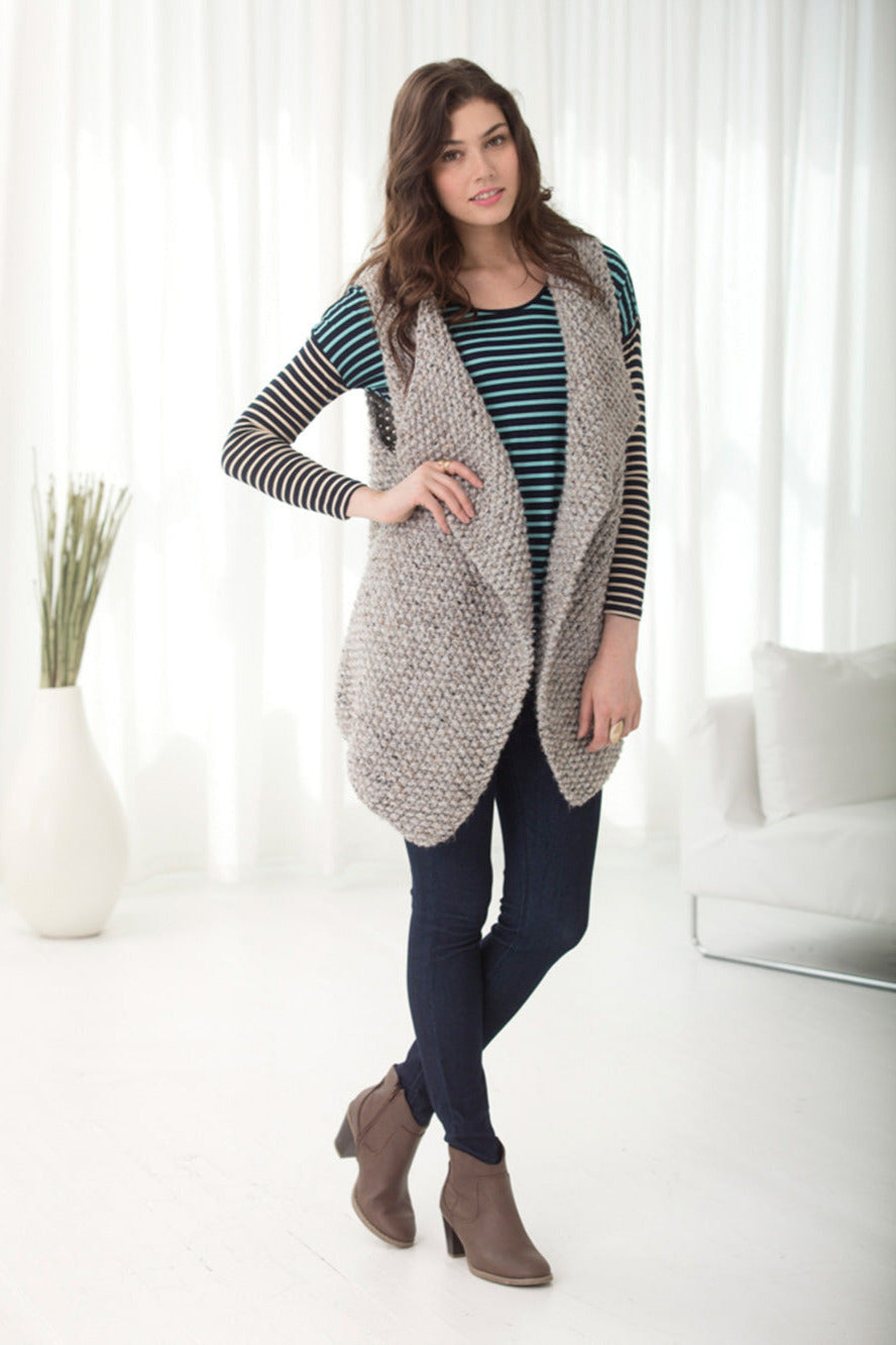 Smart Investment Vest (Knit) - Version 3 – Lion Brand Yarn