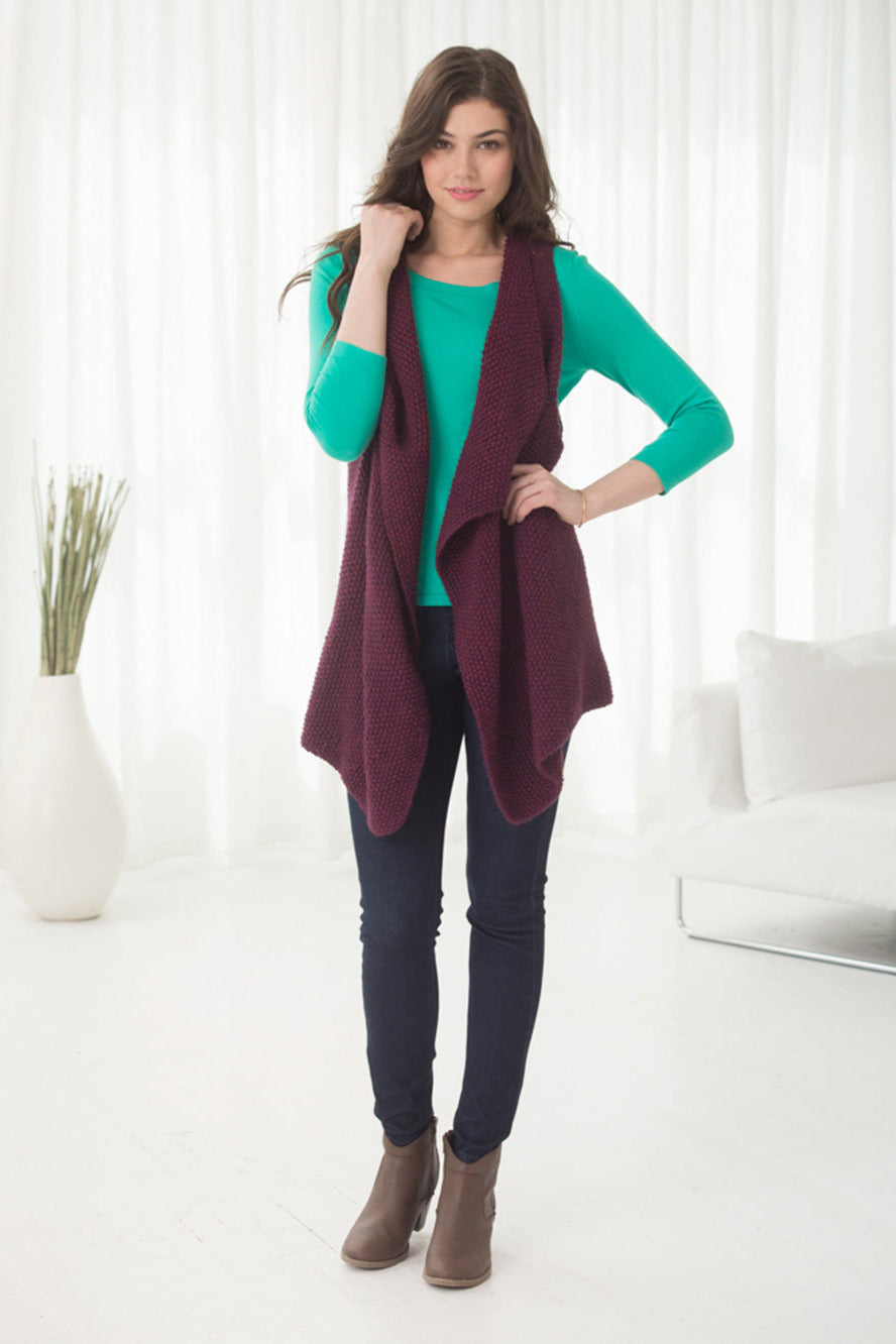 Smart Investment Vest (Knit) - Version 2 – Lion Brand Yarn