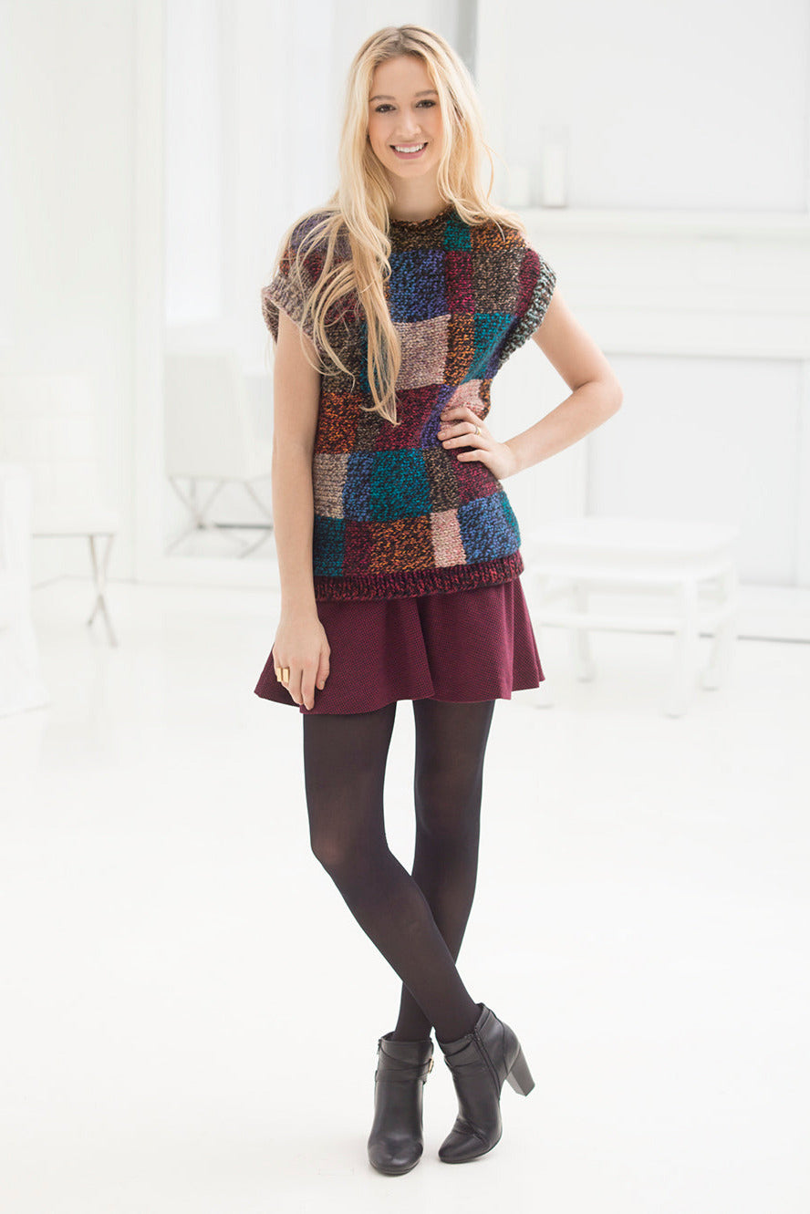 Colorblock Slipover (Knit) – Lion Brand Yarn