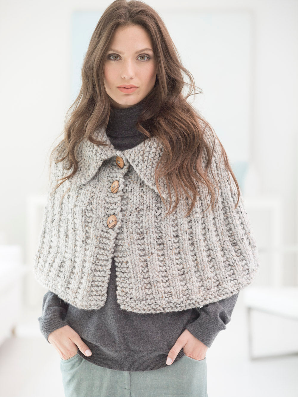 Free Knitting Patterns For Capelets Capelet Knitting Pattern Shrug