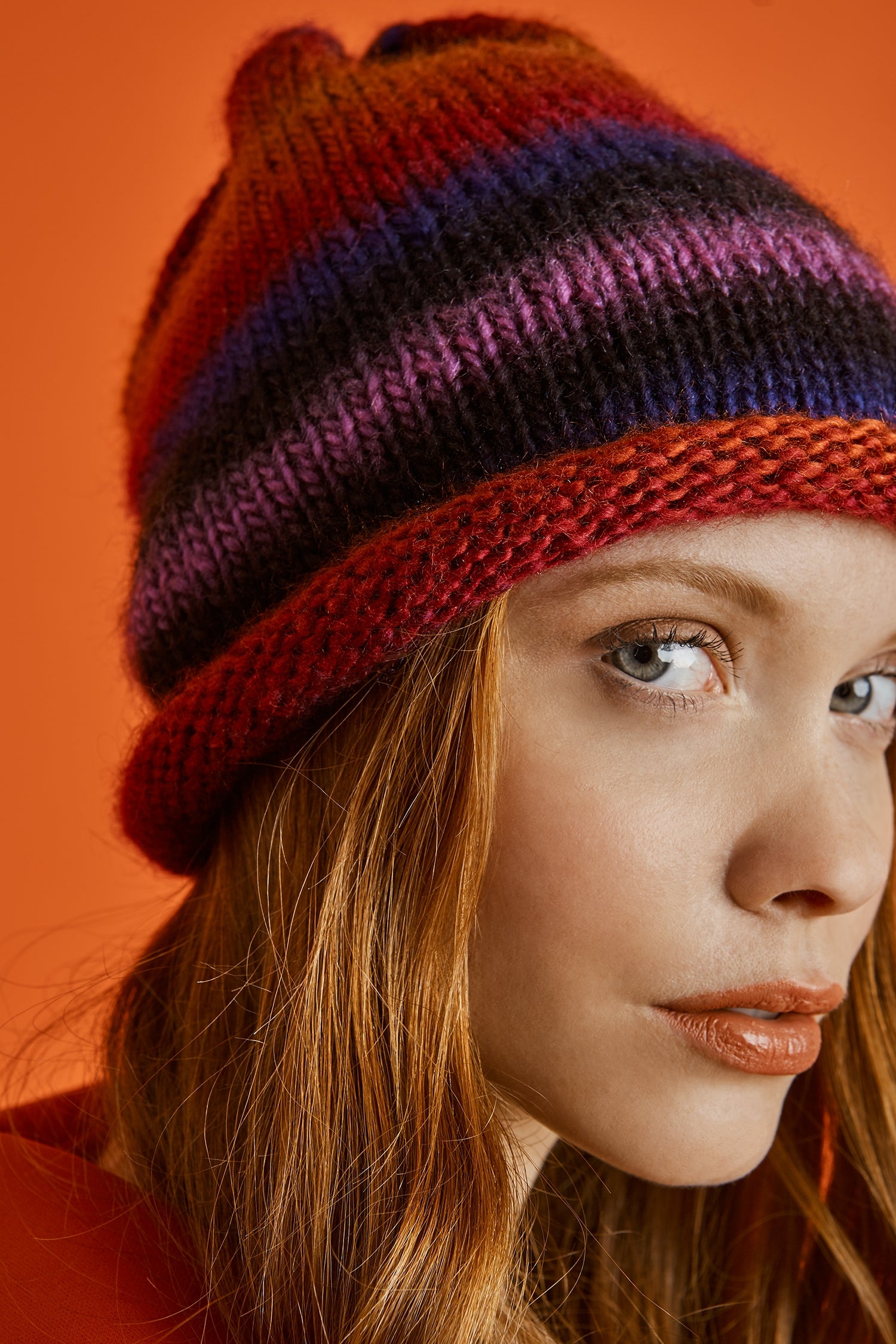 Hip Slouch Hat (Knit) - Version 4 – Lion Brand Yarn