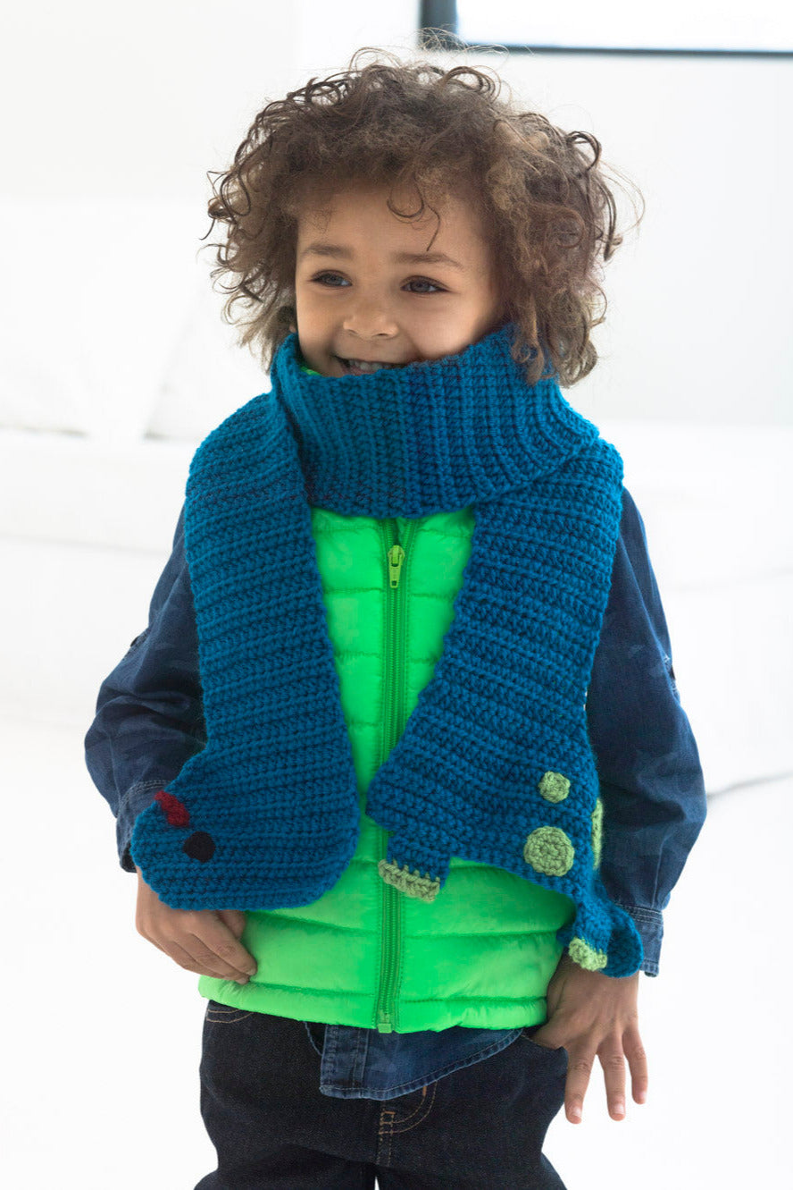 Dinosaur Scarf (Crochet) – Lion Brand Yarn