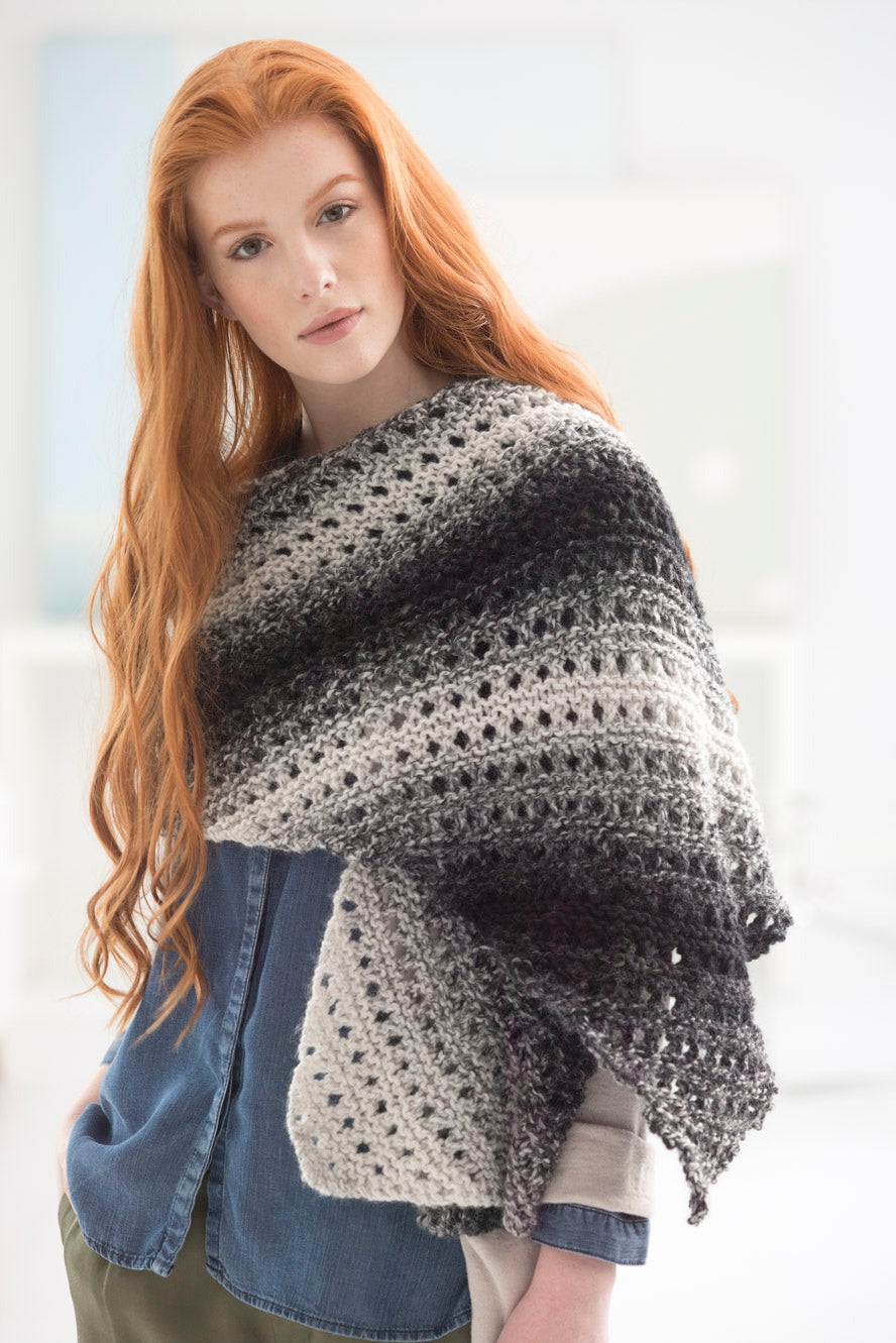 Neutral Slant Shawl (Knit) – Lion Brand Yarn