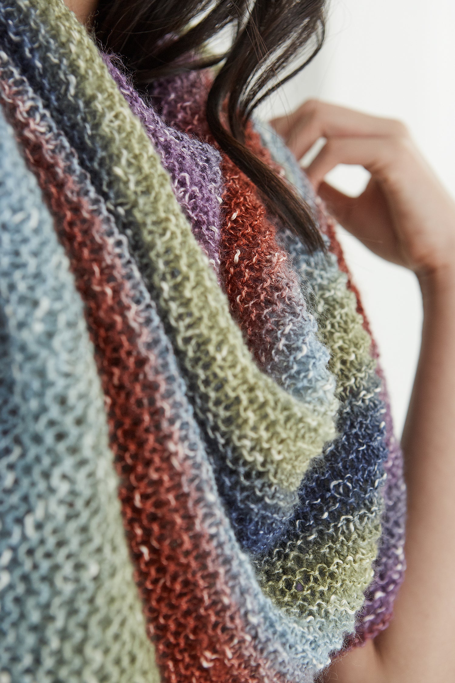 Easy Shaped Shawl (Knit) - Version 2 – Lion Brand Yarn