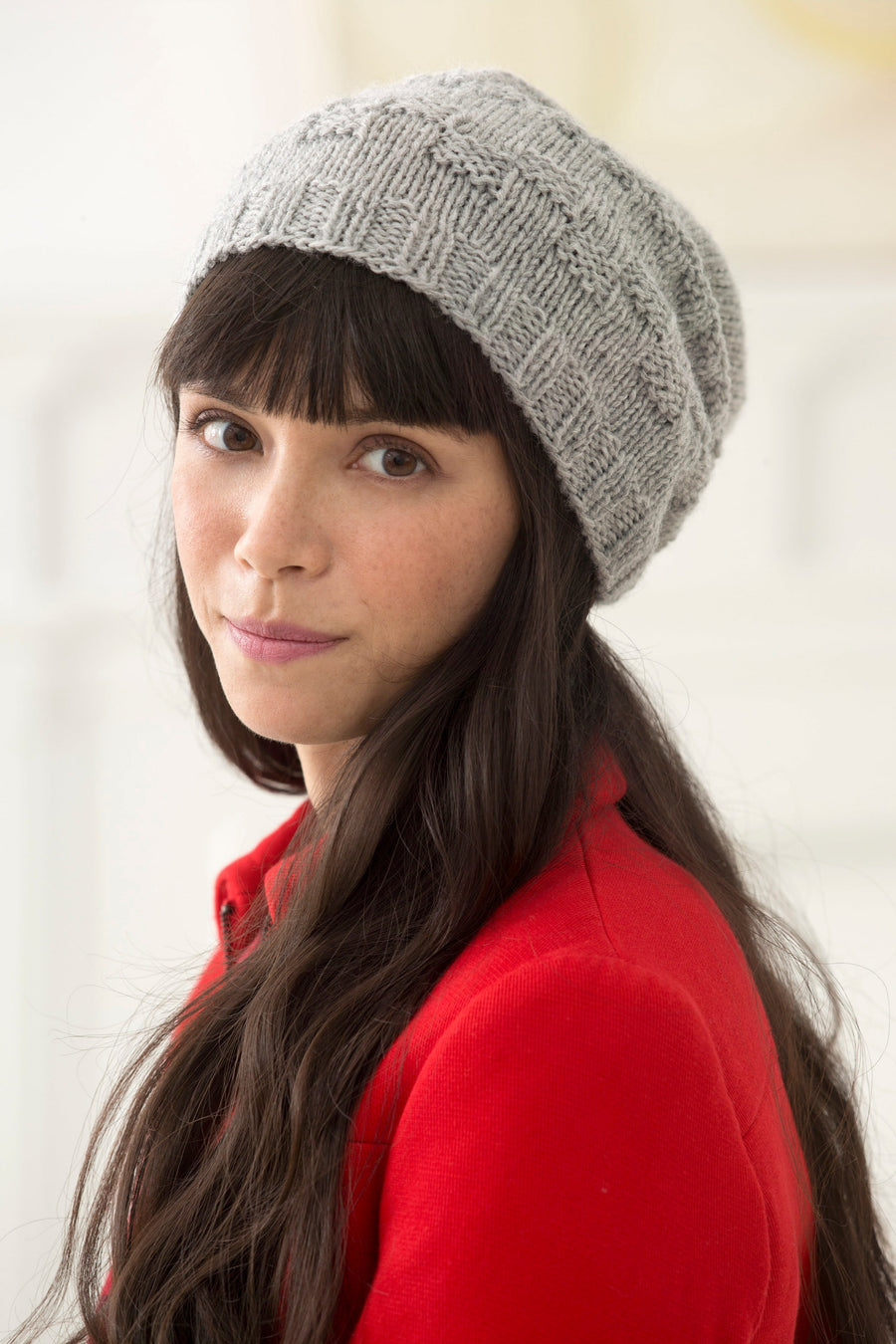 Checkmate Slouch Hat (Knit) - Version 1 – Lion Brand Yarn