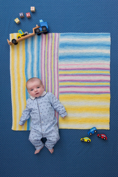 Right Angles Baby Afghan (Knit) – Lion Brand Yarn
