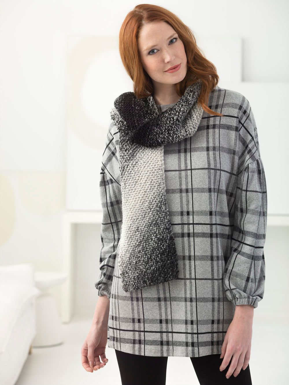 Diagonal Knit Scarf – Lion Brand Yarn