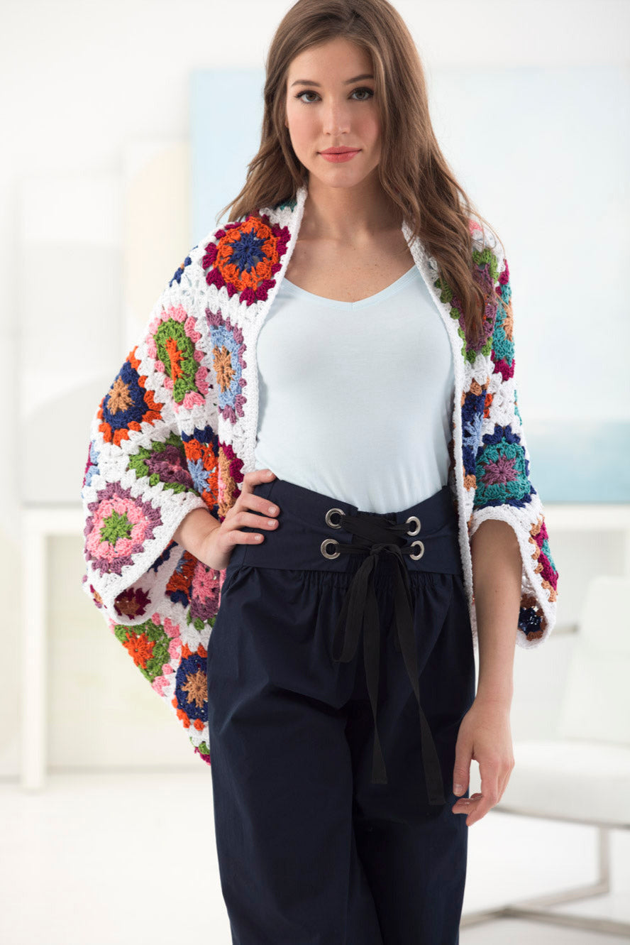 Lion Brand® 24/7 Cotton® Yarn Boho Shrug Crochet Pattern – Lion Brand Yarn