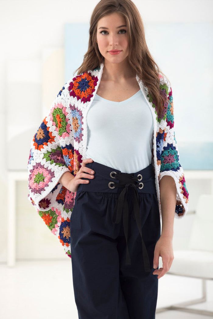 Lion Brand® 24/7 Cotton® Yarn Boho Shrug Crochet Pattern – Lion Brand Yarn