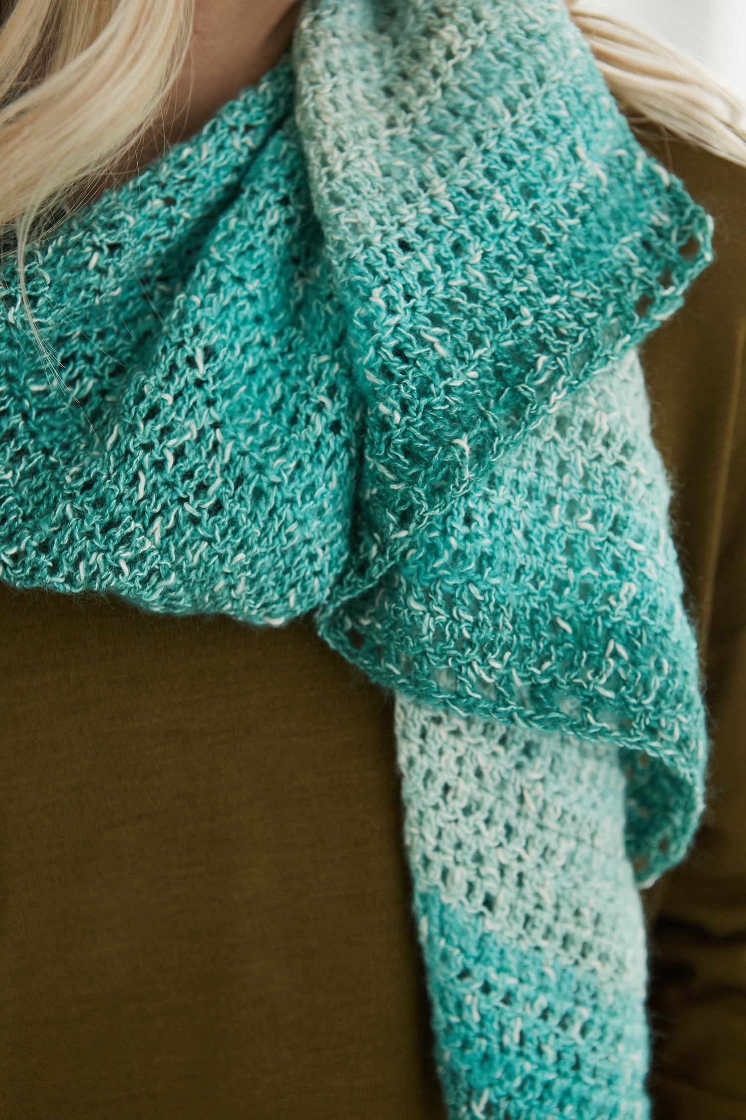 Tribeca Triangle Shawl (Crochet) - Version 2 – Lion Brand Yarn