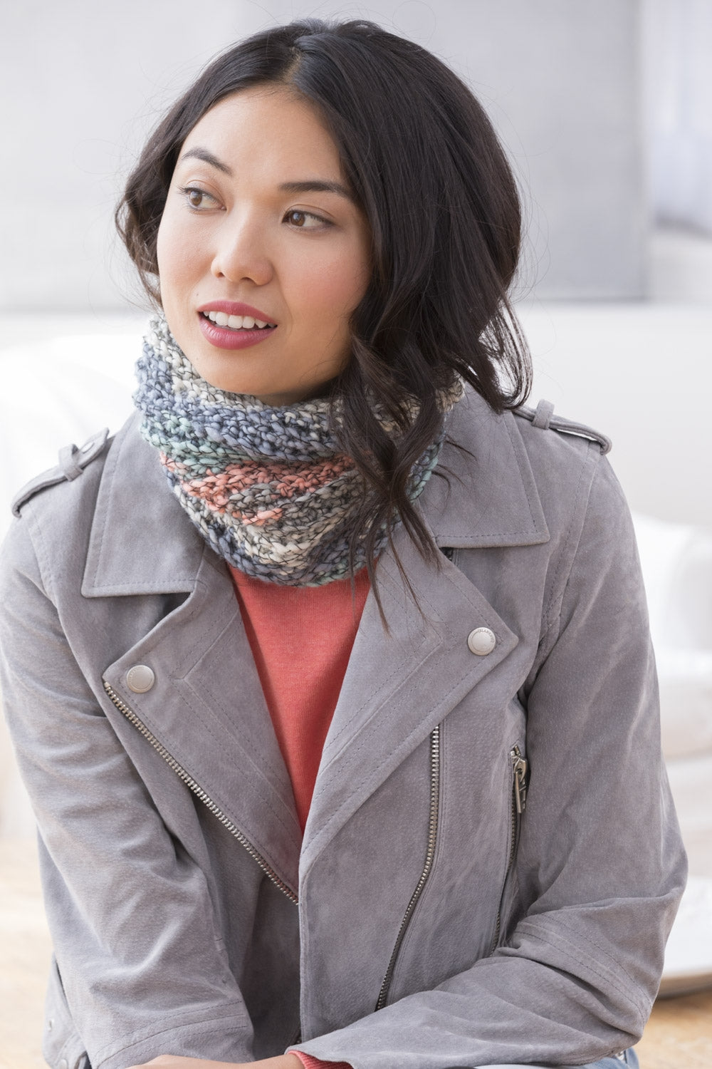 Journal Square Cowl (Crochet) – Lion Brand Yarn