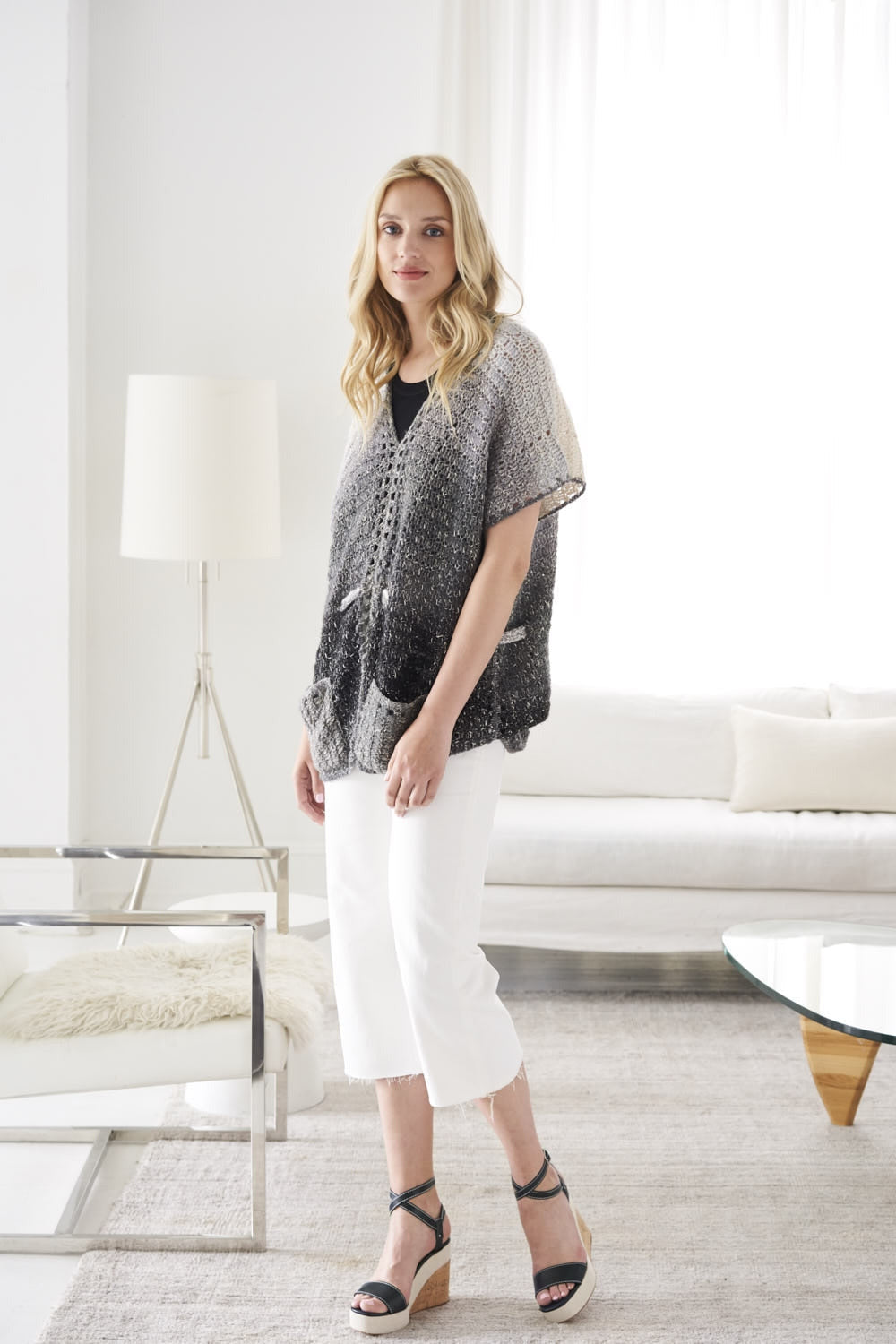 Metropolis Belted Tunic (Crochet) - Version 2 – Lion Brand Yarn