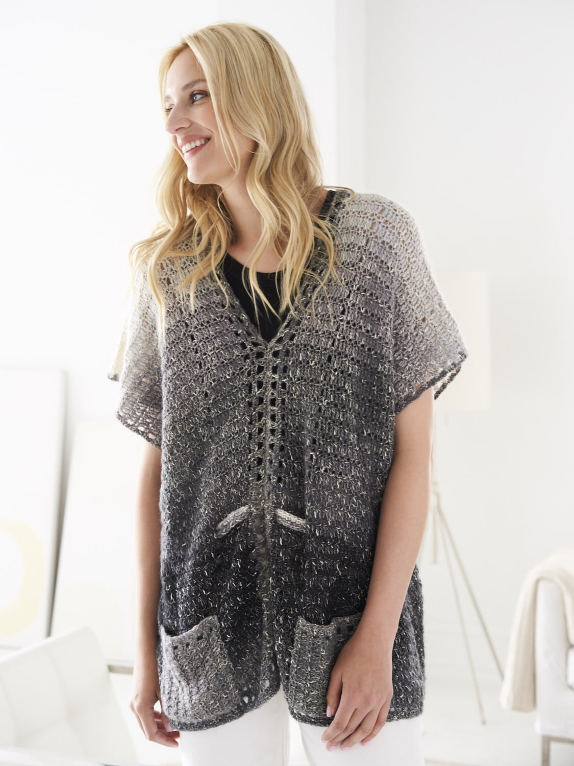 Metropolis Belted Tunic (Crochet) - Version 2 – Lion Brand Yarn