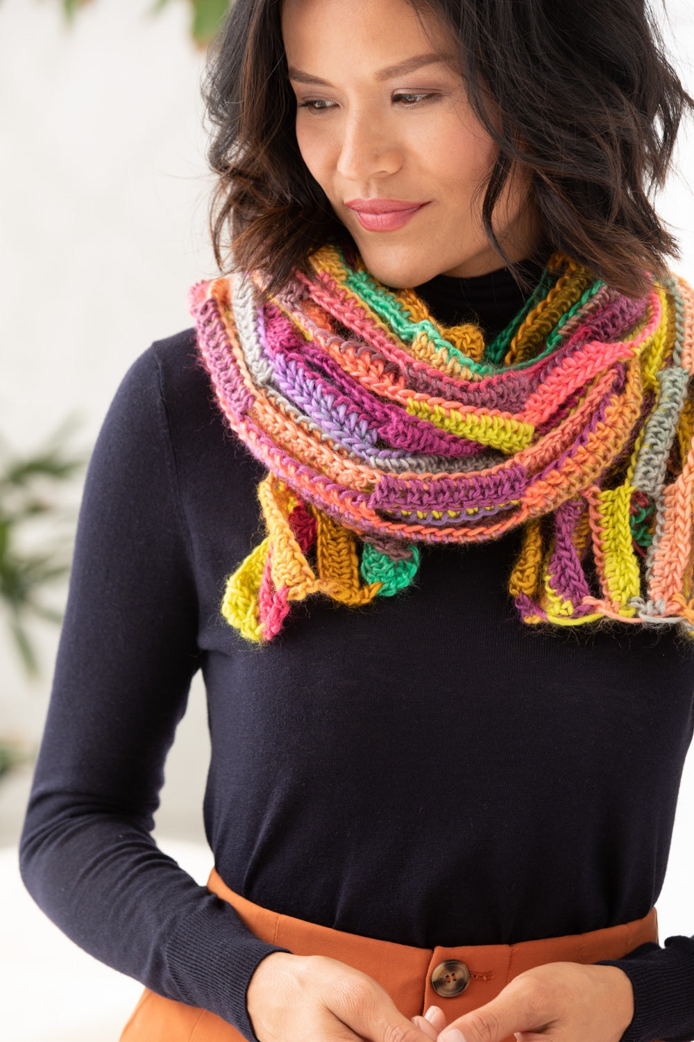 Shawl of Many Colors (Crochet) – Lion Brand Yarn