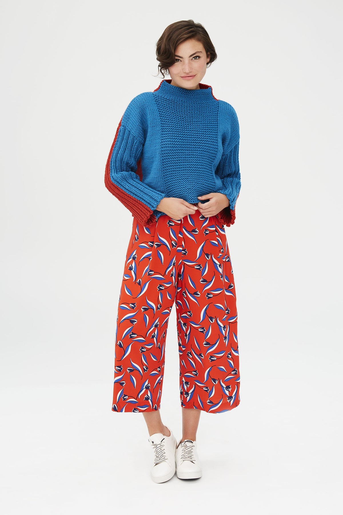 Two-Color Pullover (Knit) – Lion Brand Yarn