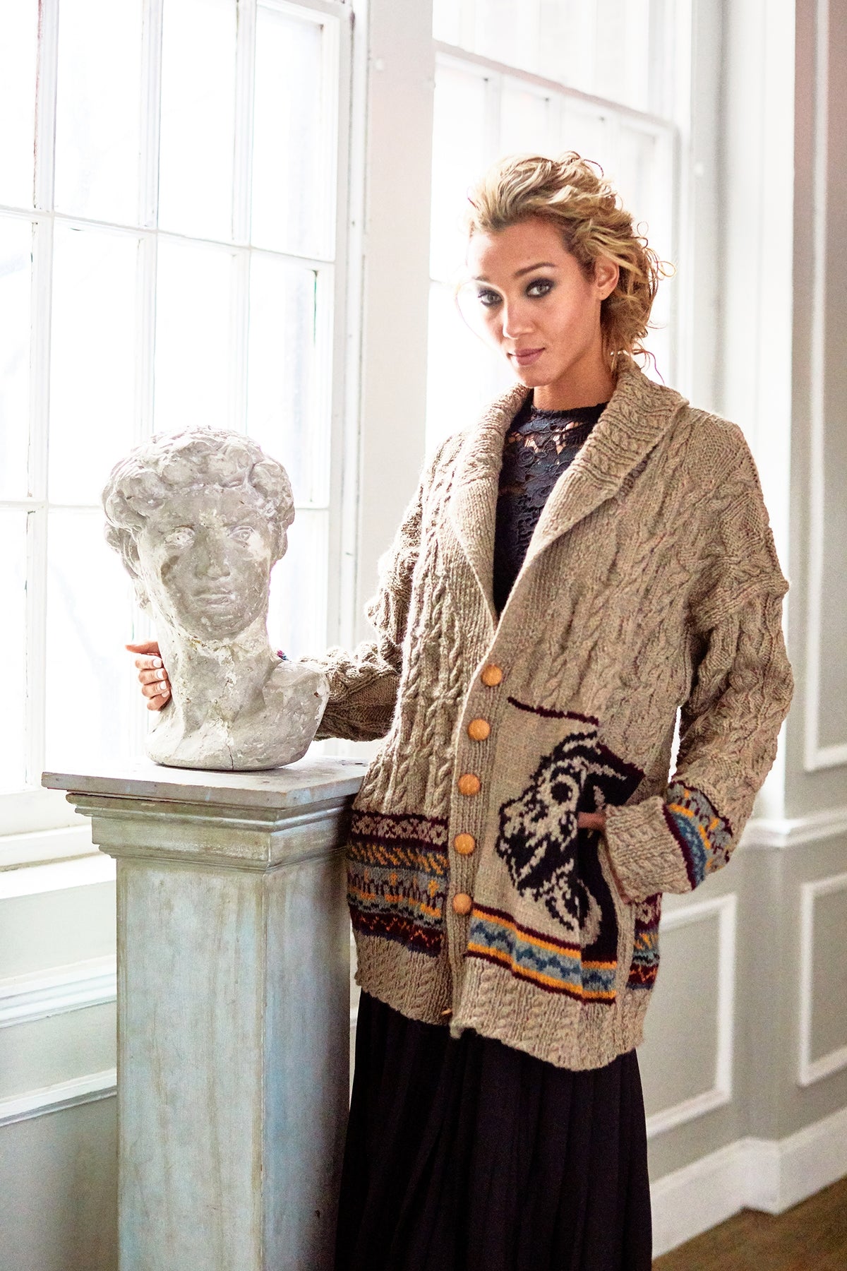 Lion King Cardigan (Knit) – Lion Brand Yarn