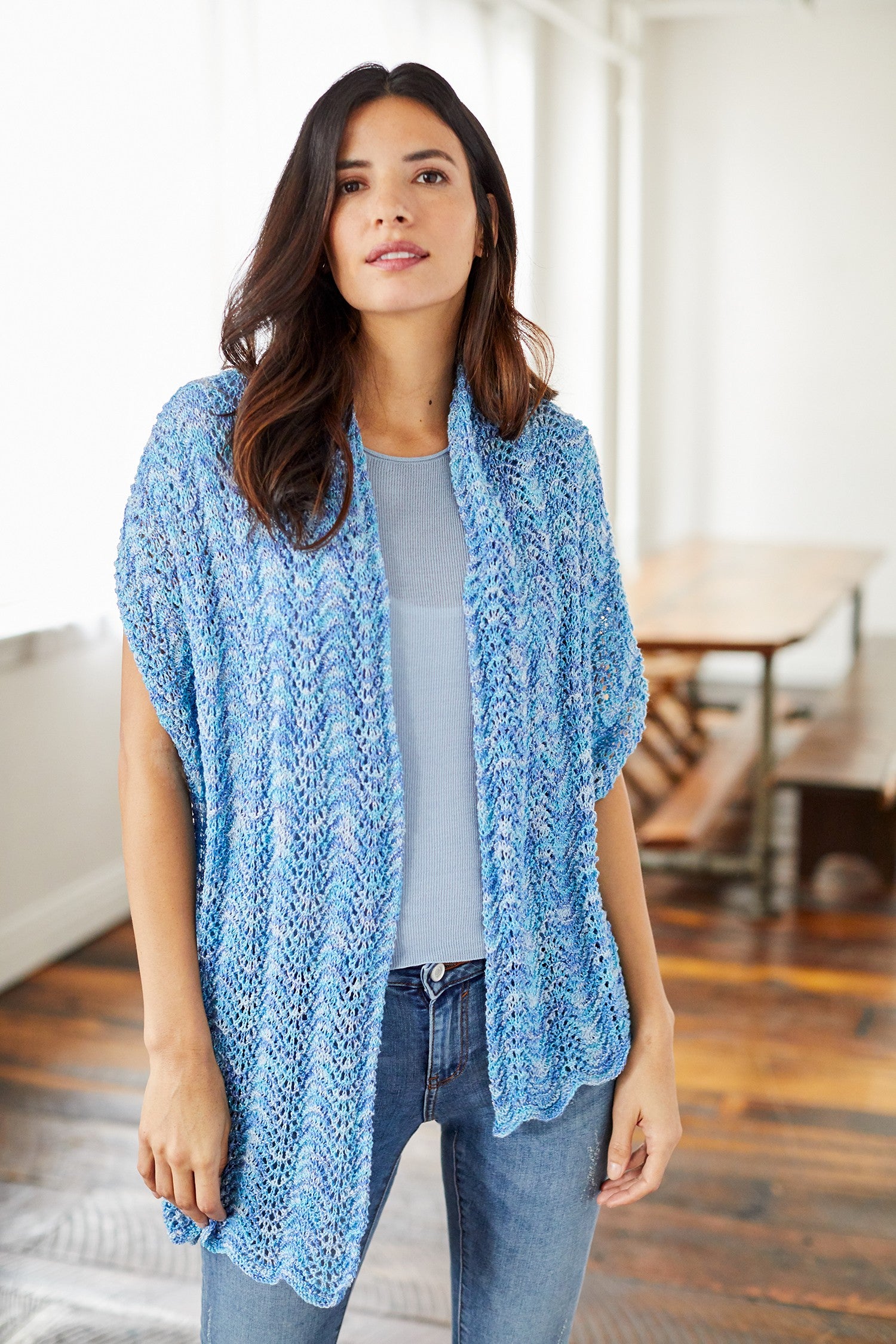 Beach Glass Shawl (Knit) - Version 2 – Lion Brand Yarn