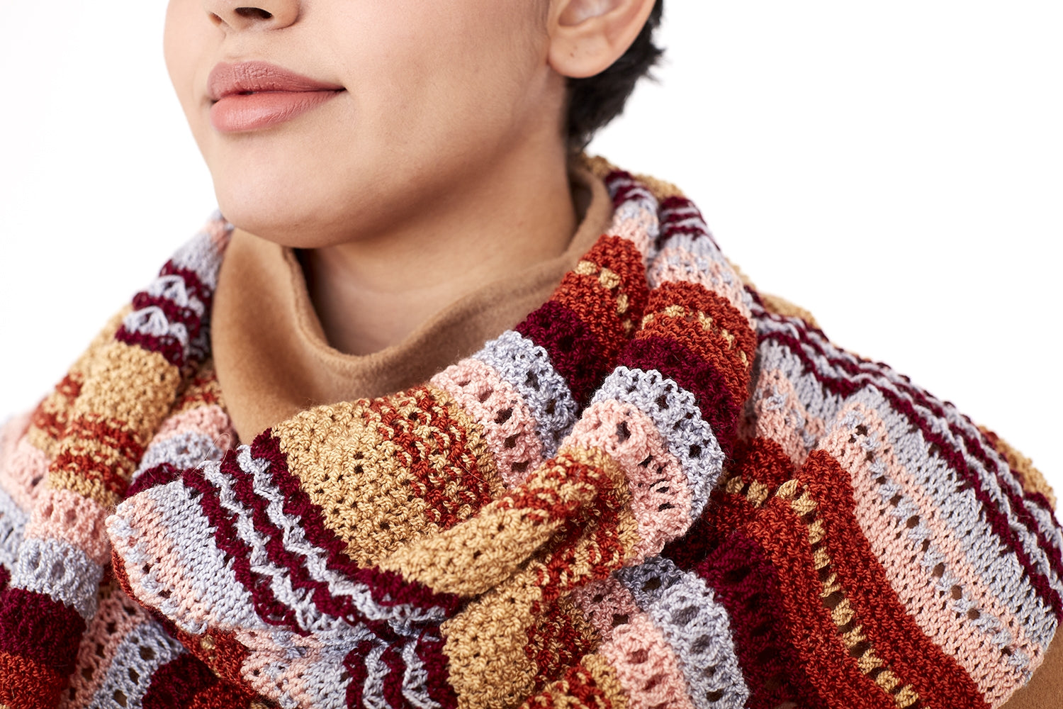 Multi Texture Shawl (Knit) – Lion Brand Yarn