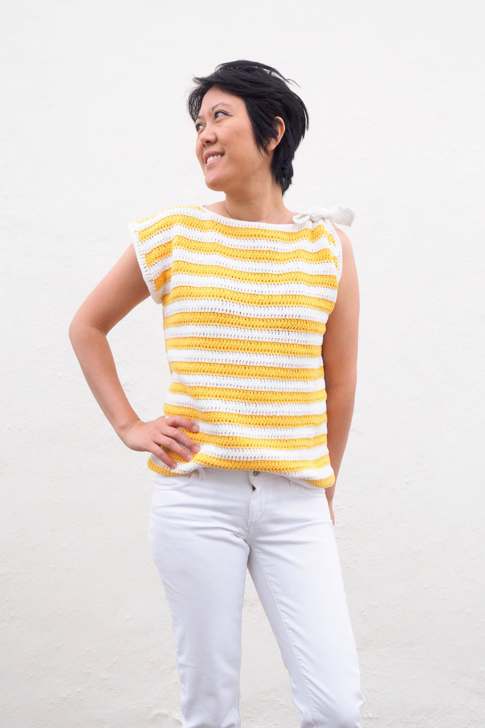 Crochet Kit - Monterey Bay Striped Top – Lion Brand Yarn