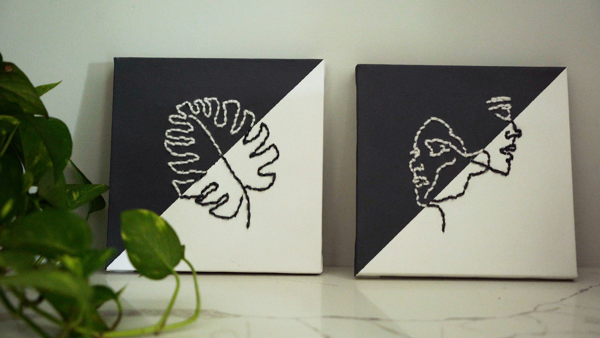 Craft Kit - Positive/Negative Artwork – Lion Brand Yarn