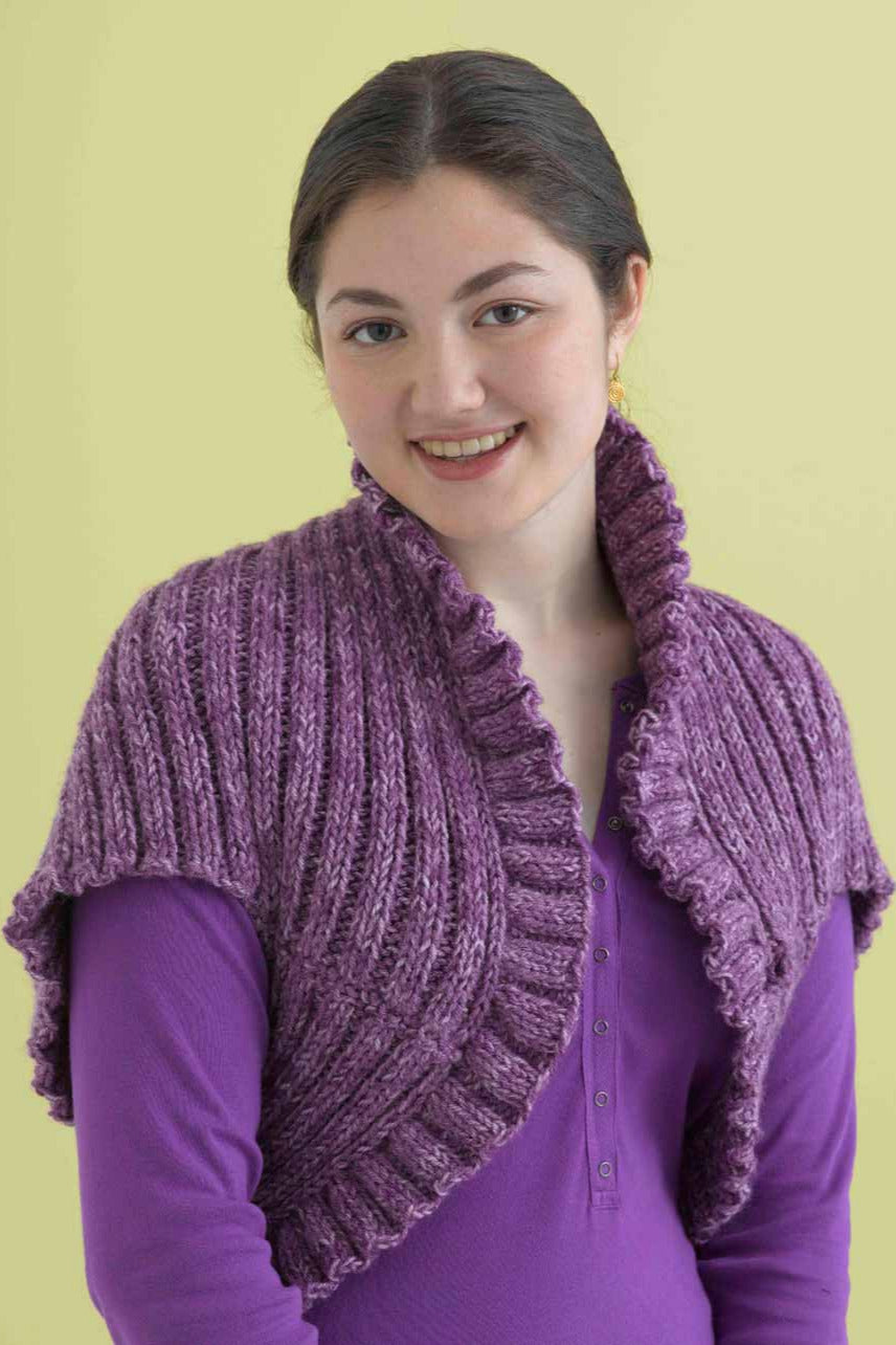 Ruffle Shrug Pattern (Knit) – Lion Brand Yarn