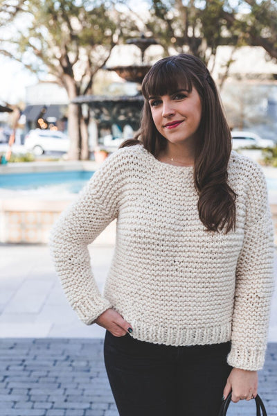 Knit Kit - Simple Knit Sweater – Lion Brand Yarn