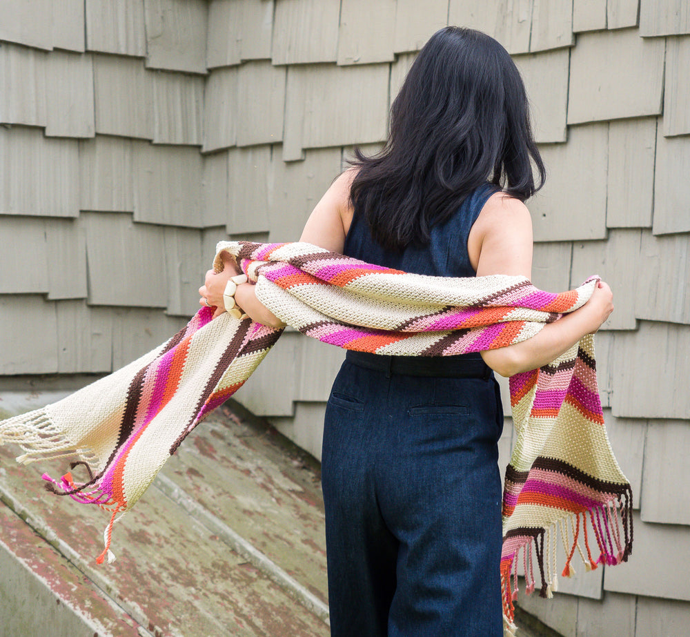 Crochet Kit - Throwback Wrap – Lion Brand Yarn