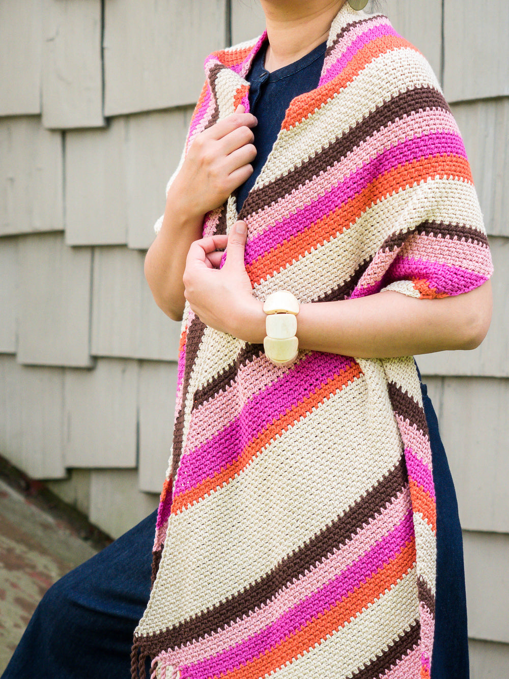 Crochet Kit - Throwback Wrap – Lion Brand Yarn